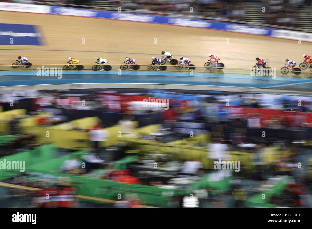 Lee Valley Velo Centre, Lonodn UK. 06th Mar, 2016. UCI Track Cycling ...