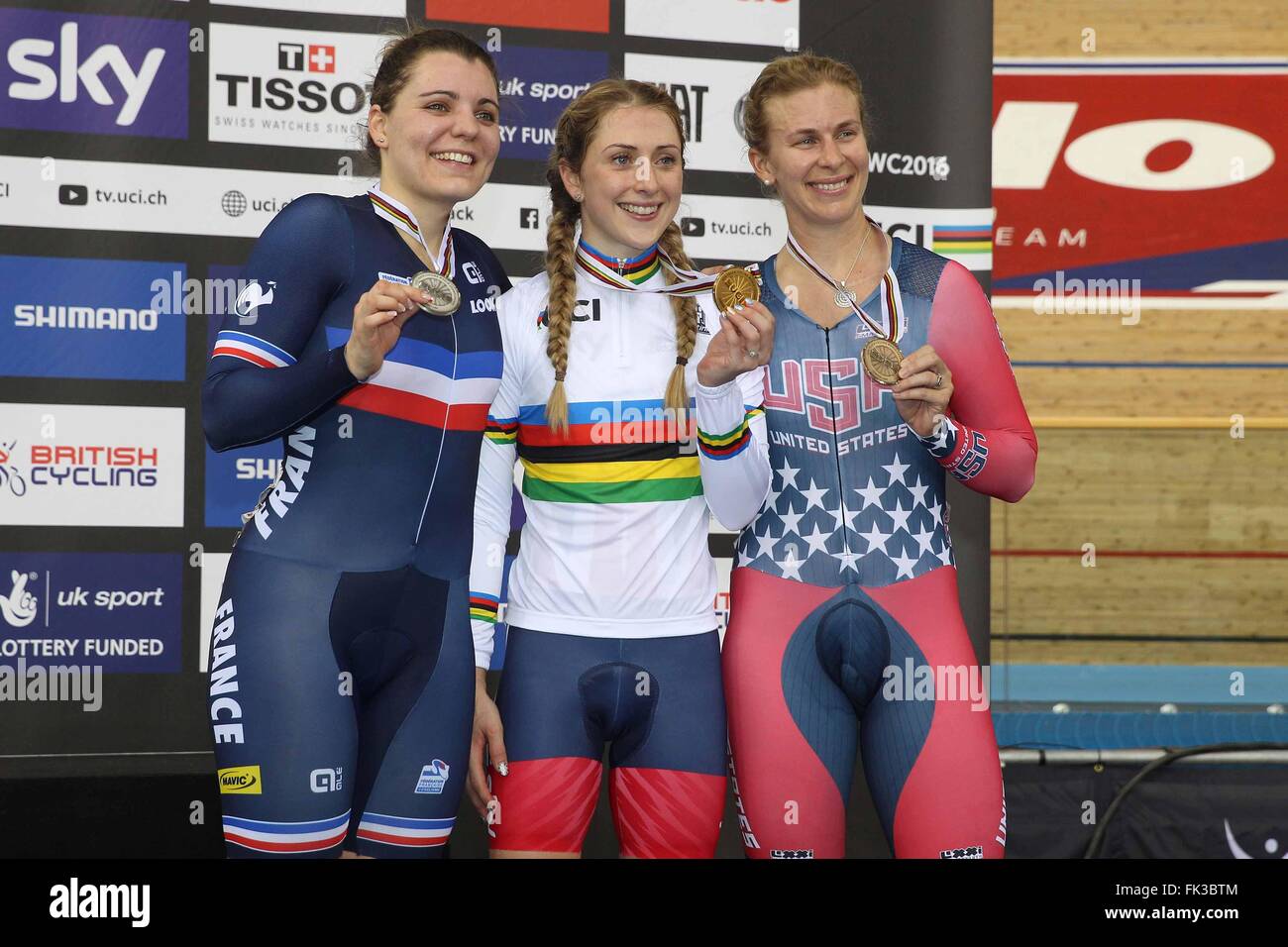 Lee Valley Velo Centre, Lonodn UK. 06th Mar, 2016. UCI Track Cycling ...