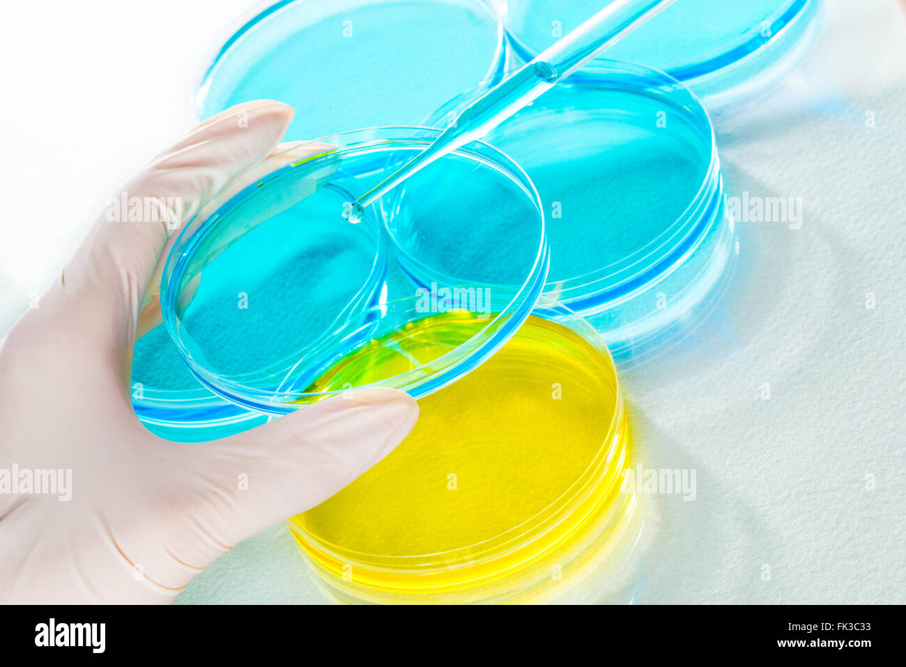 Laboratory Equipment Scientific Research, reflective white background ...