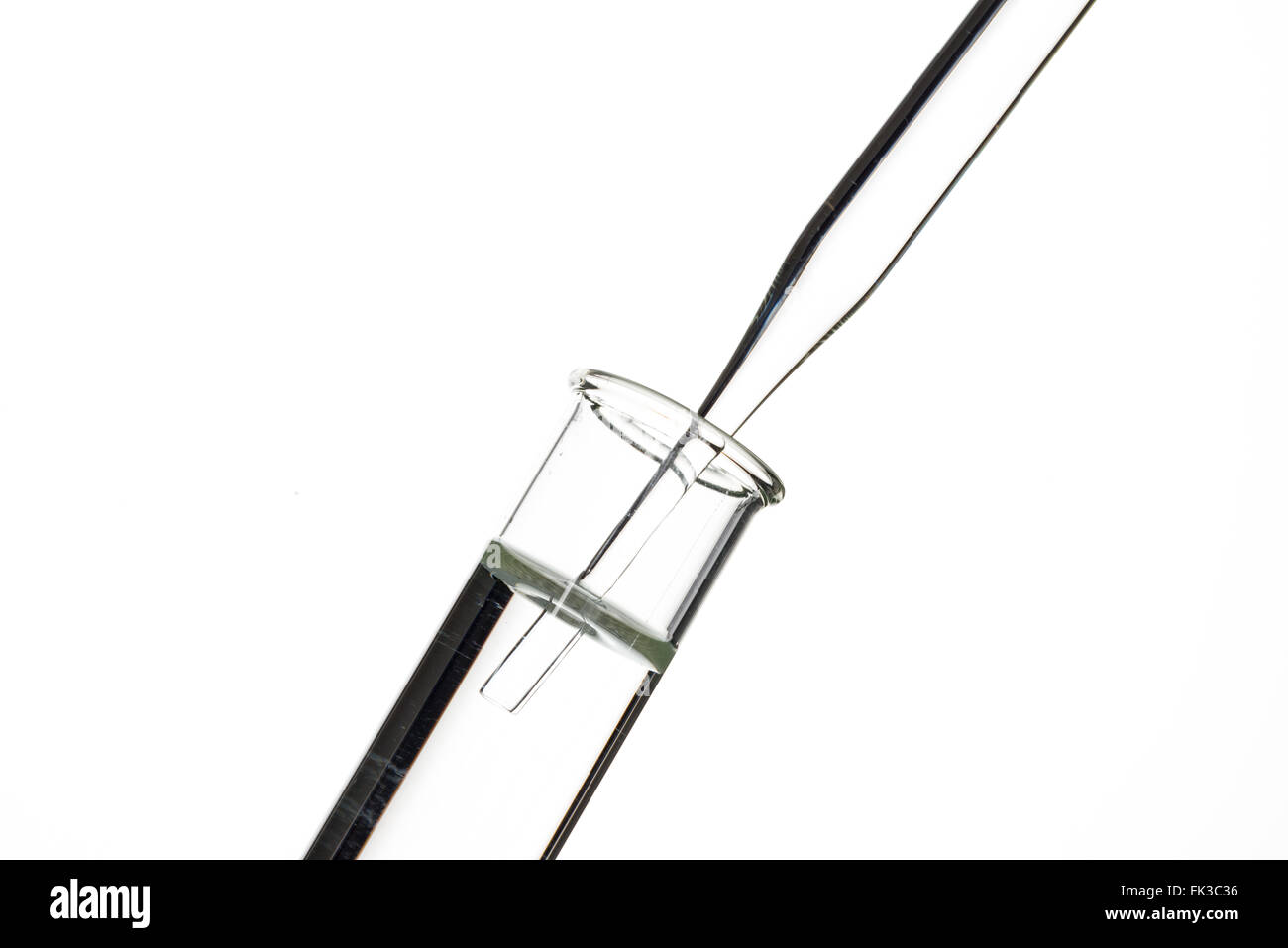 Test tubes and pipette drop, Laboratory Glassware for chemical research ...