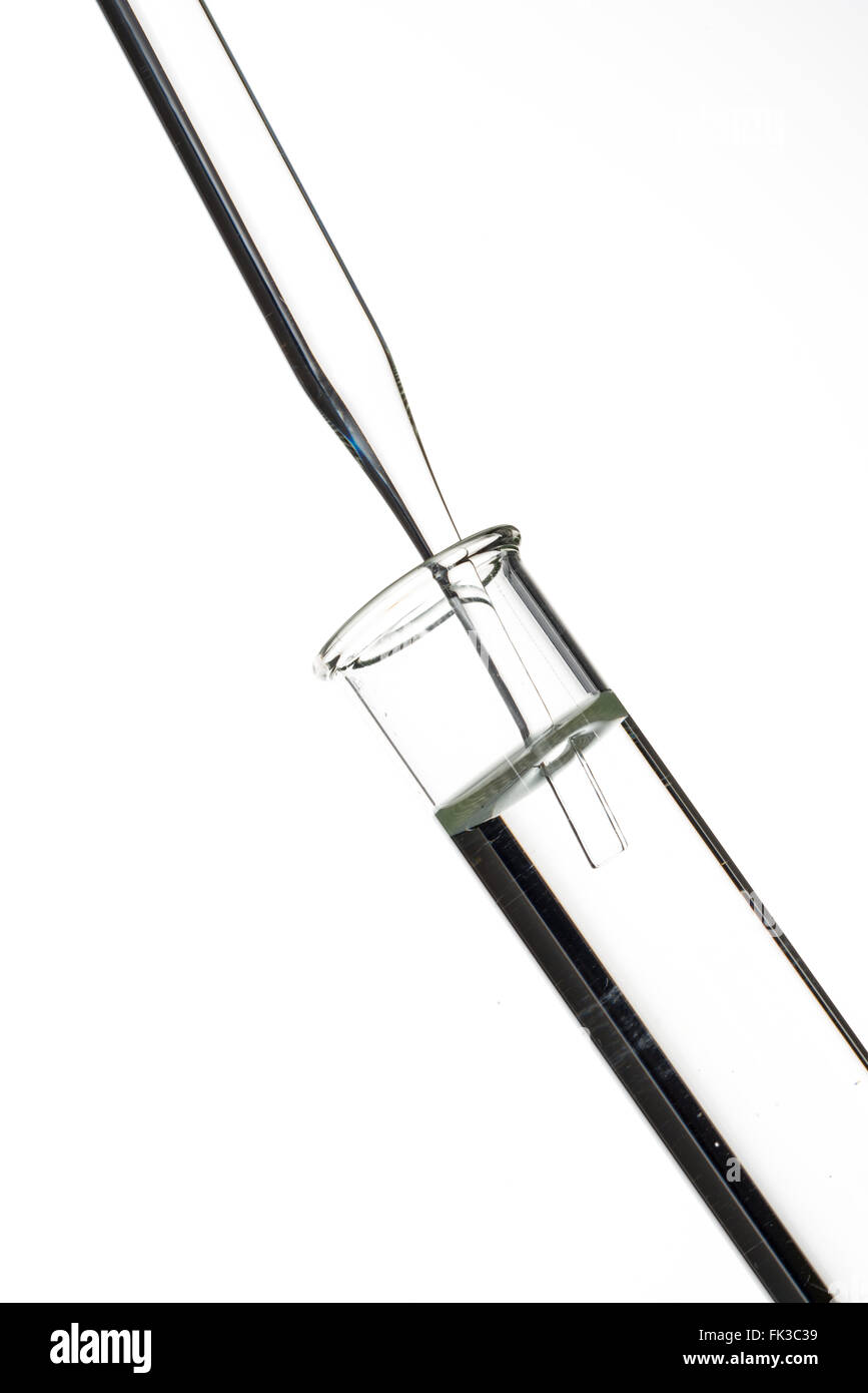 Test tubes and pipette drop, Laboratory Glassware for chemical research ...