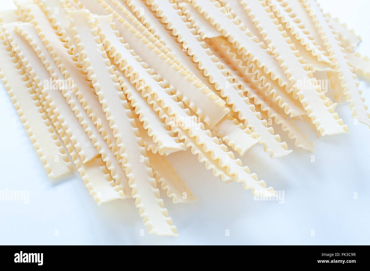 Close up of raw mafalde pasta hi-res stock photography and images - Alamy