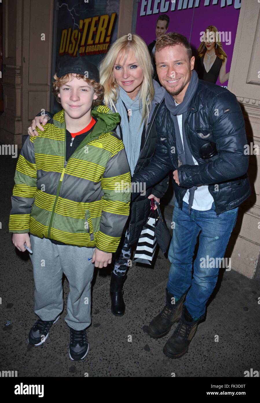 New York, NY, USA. 6th Mar, 2016. Baylee Littrell with parents ...