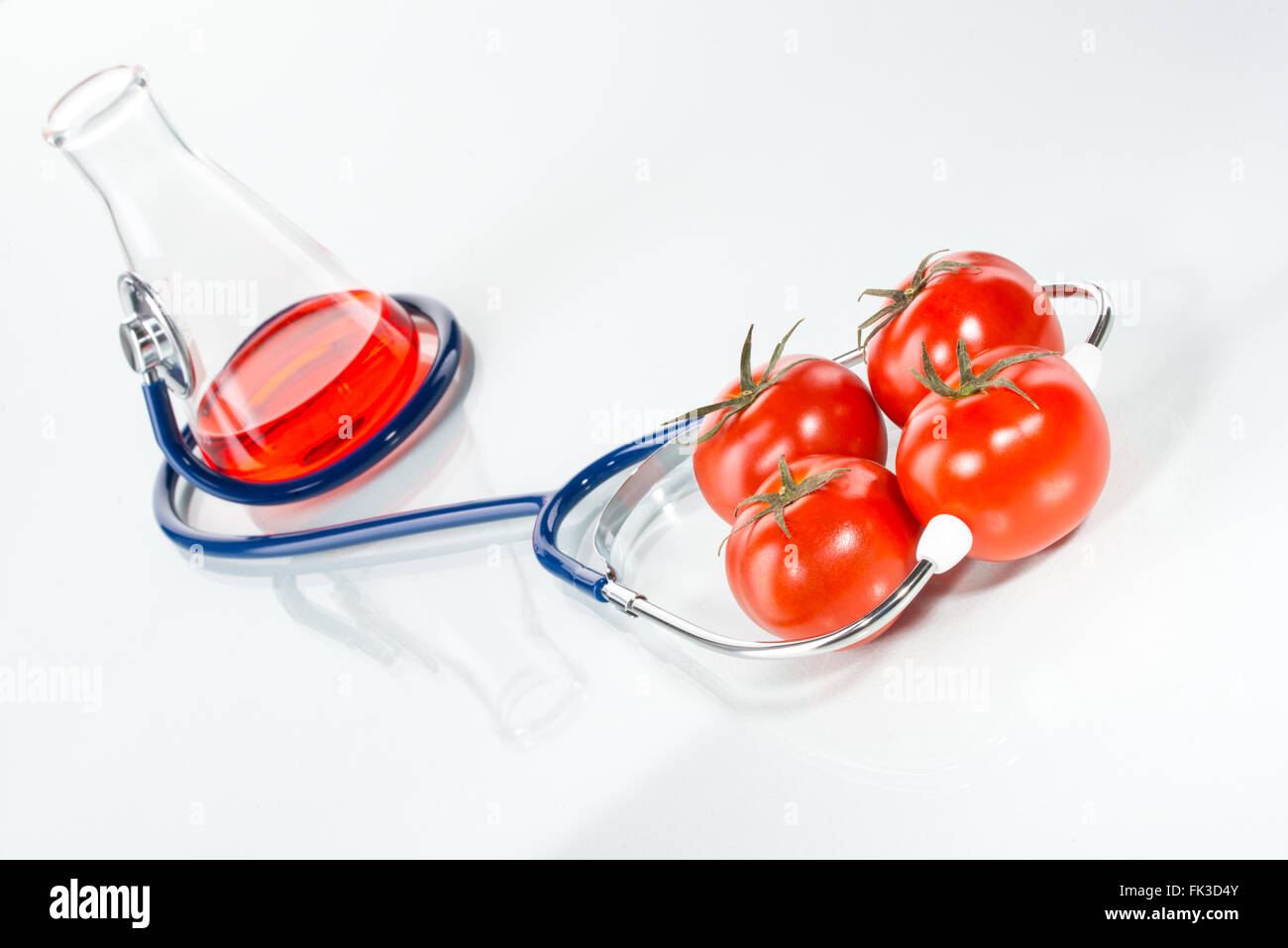Stethoscope with tomatoes , analytical, Genetic Modification Stock ... Stethoscope with tomatoes , analytical, Genetic Modification Stock ...