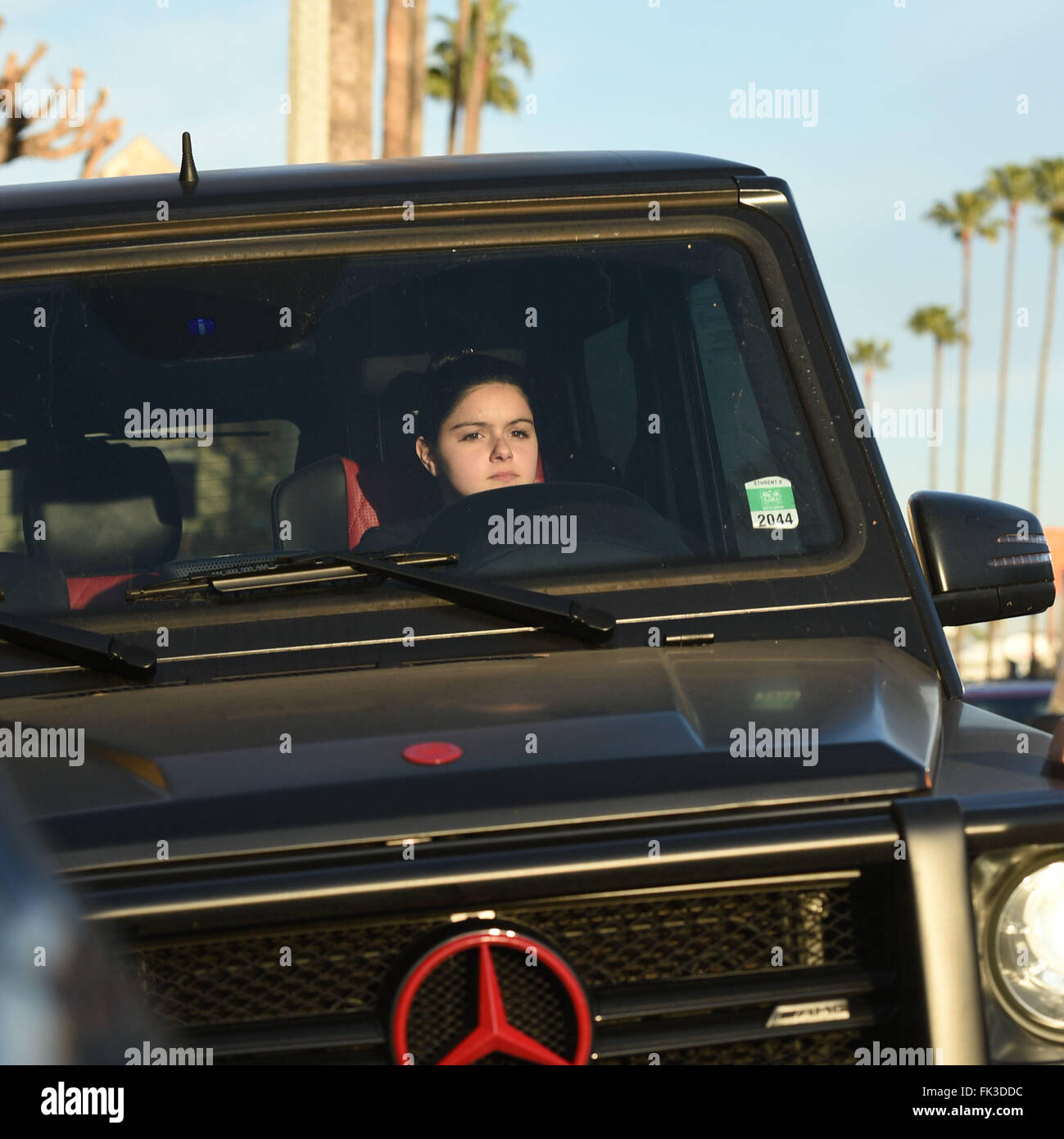 Ariel Winter behind the wheel of her Mercedes G wagon Featuring: Ariel ...