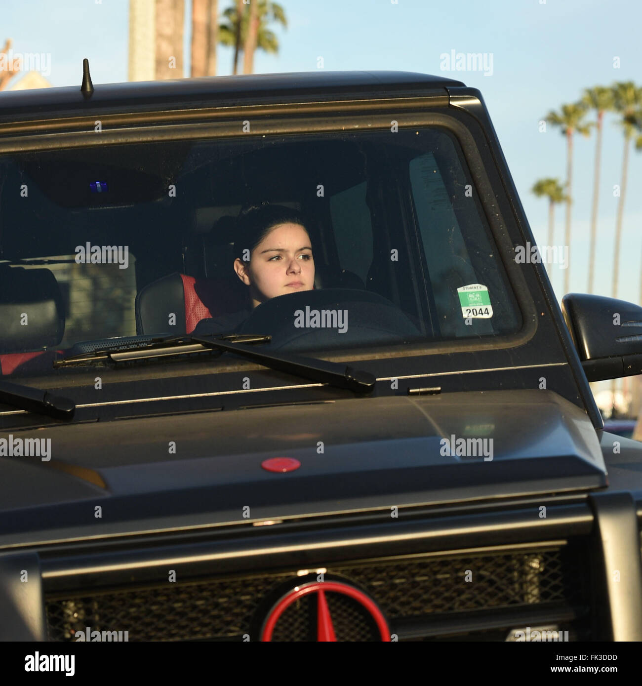 Ariel Winter behind the wheel of her Mercedes G wagon Featuring: Ariel ...