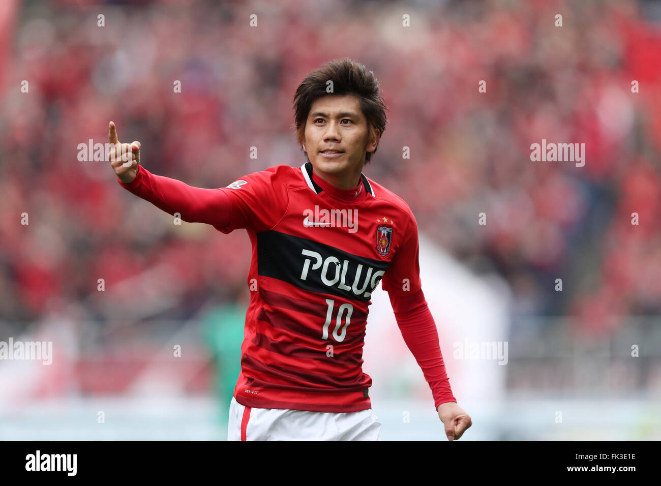 Saitama, Japan. 6th Mar, 2016. Yosuke Kashiwagi (Reds) Football/Soccer : 2016 J1 League 1st ...