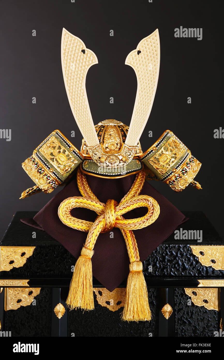 Japanese style Kabuto helm Stock Photo - Alamy