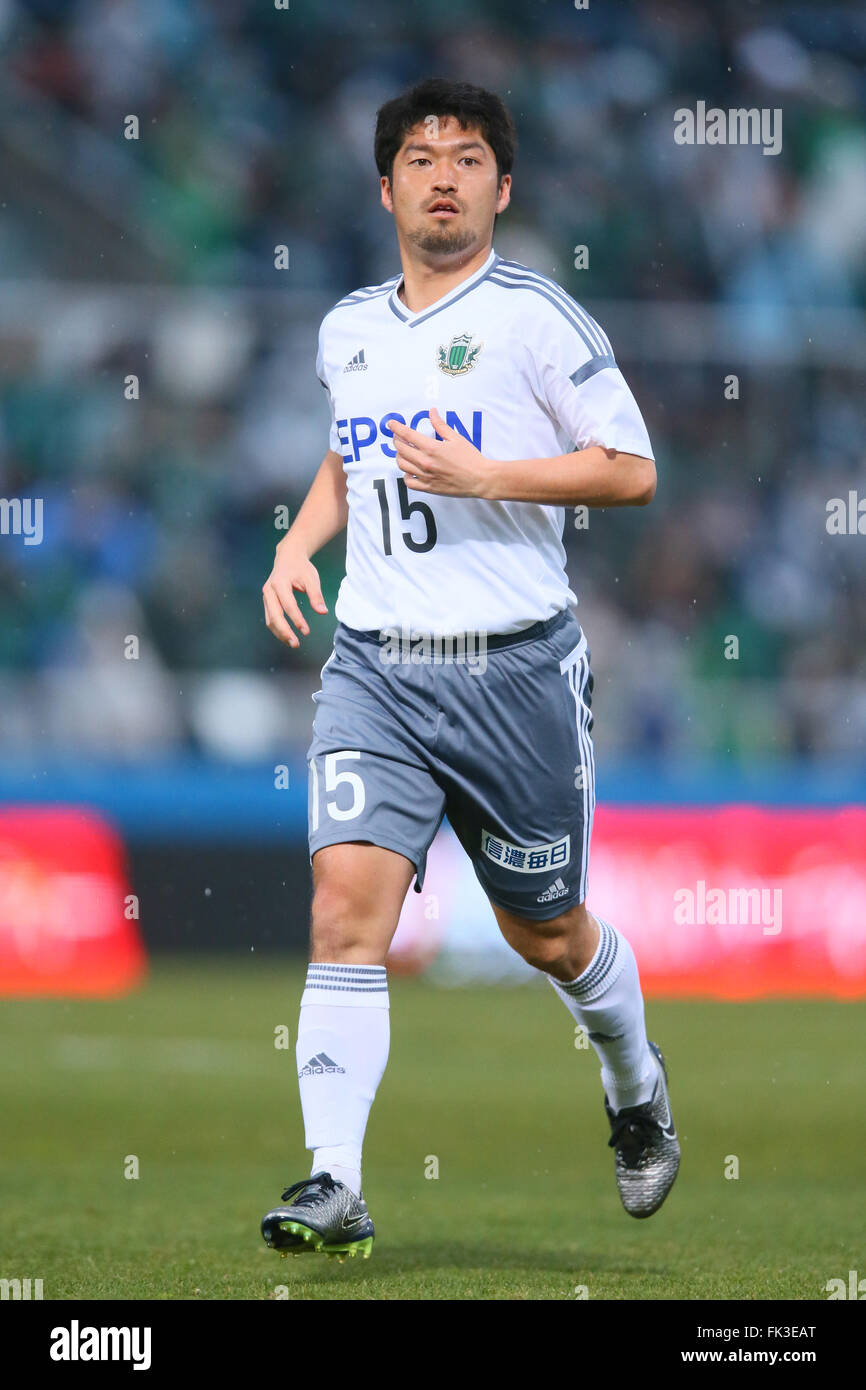 NHK Spring Mitsuzawa Football Stadium, Kanagawa, Japan. 6th Mar, 2016. Masaki Miyasaka (Yamaga ...