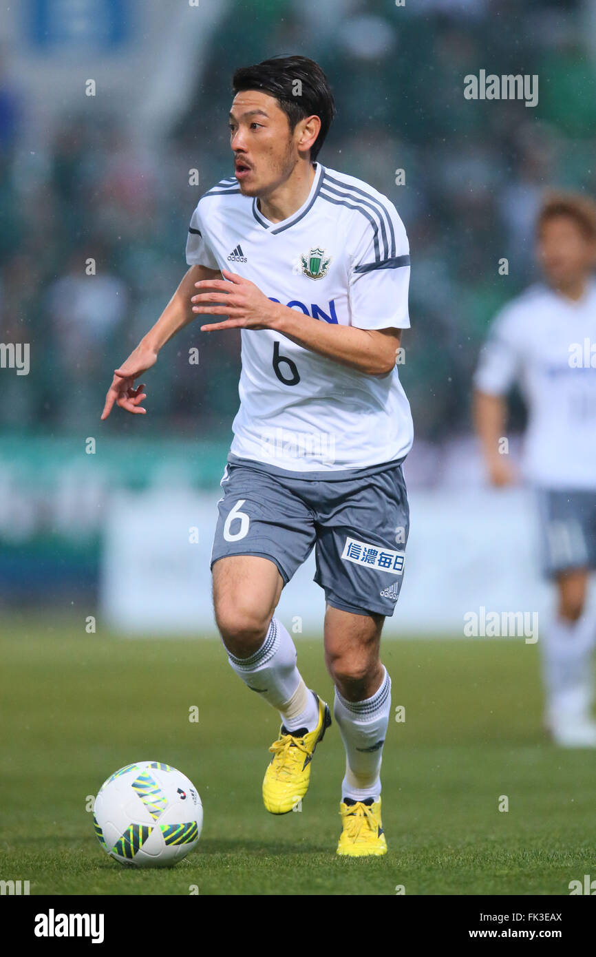NHK Spring Mitsuzawa Football Stadium, Kanagawa, Japan. 6th Mar, 2016. Jun Ando (Yamaga), MARCH ...