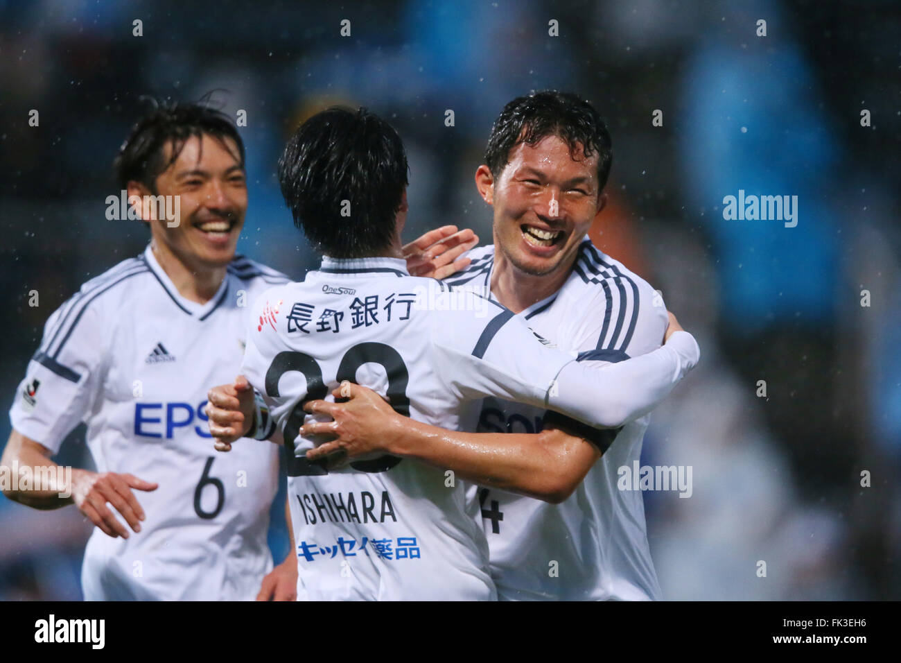 NHK Spring Mitsuzawa Football Stadium, Kanagawa, Japan. 6th Mar, 2016. Masaki Iida (Yamaga ...