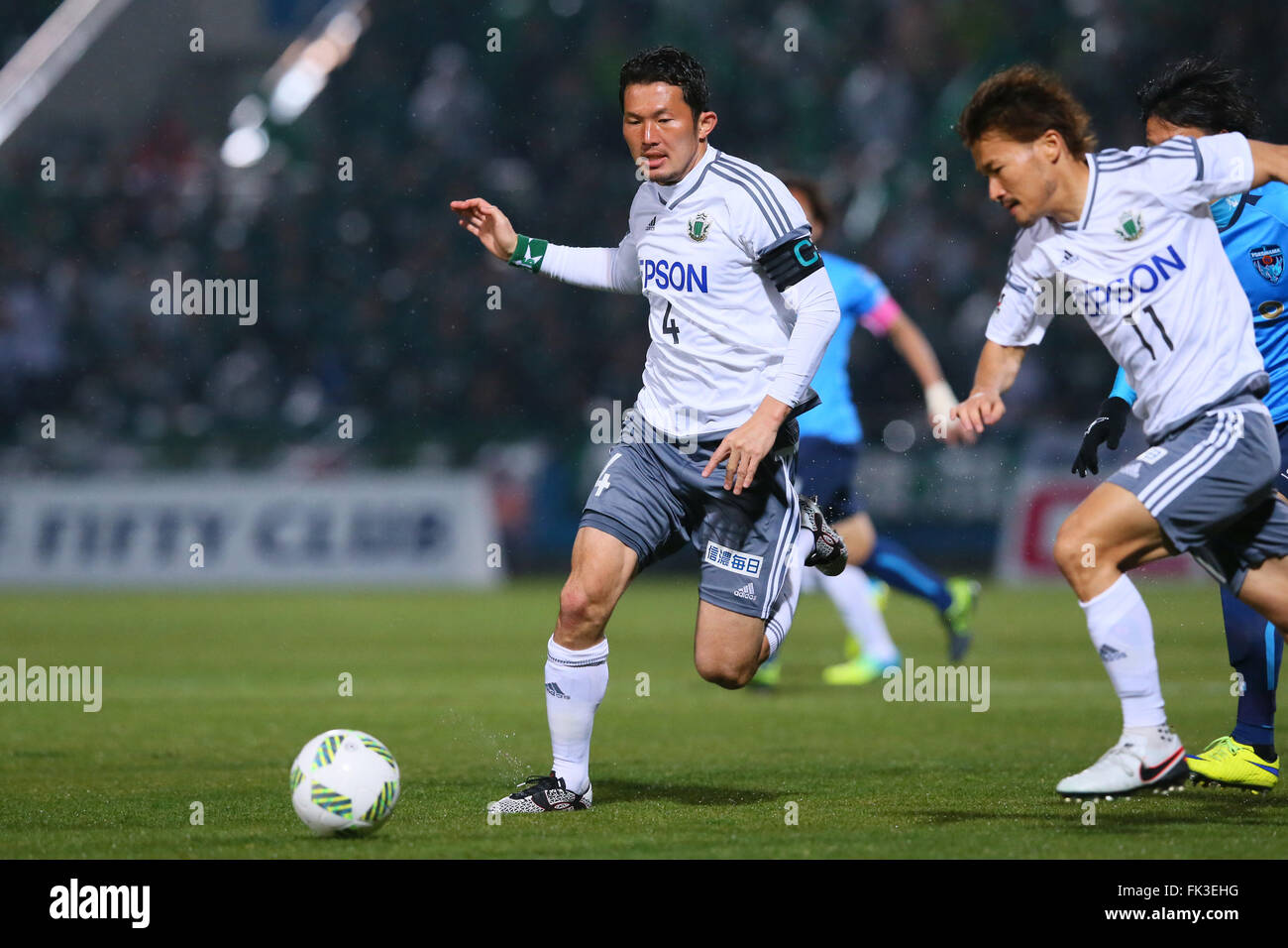 NHK Spring Mitsuzawa Football Stadium, Kanagawa, Japan. 6th Mar, 2016. Masaki Iida (Yamaga ...