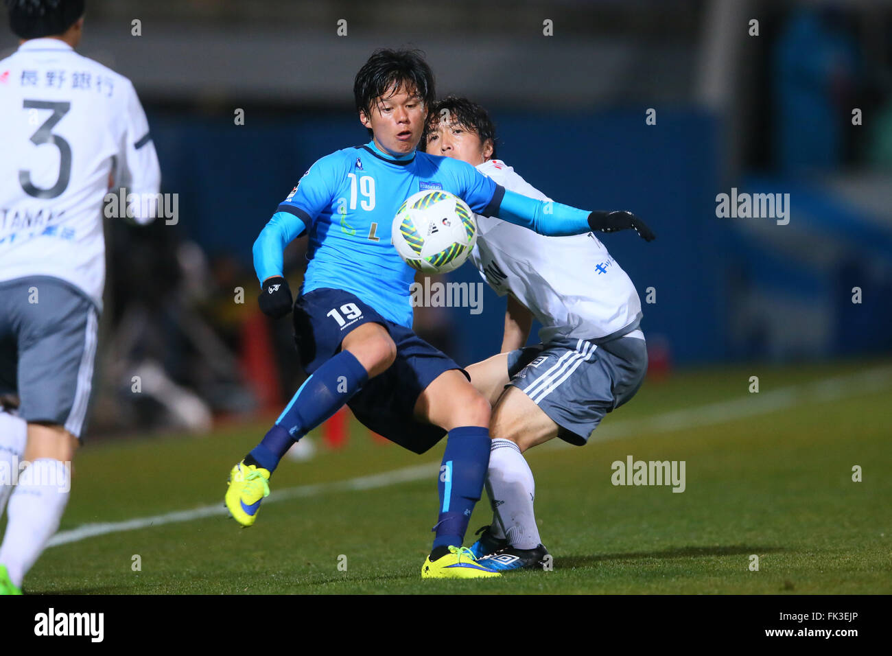NHK Spring Mitsuzawa Football Stadium, Kanagawa, Japan. 6th Mar, 2016. Kosuke Onose (Yokohama FC ...