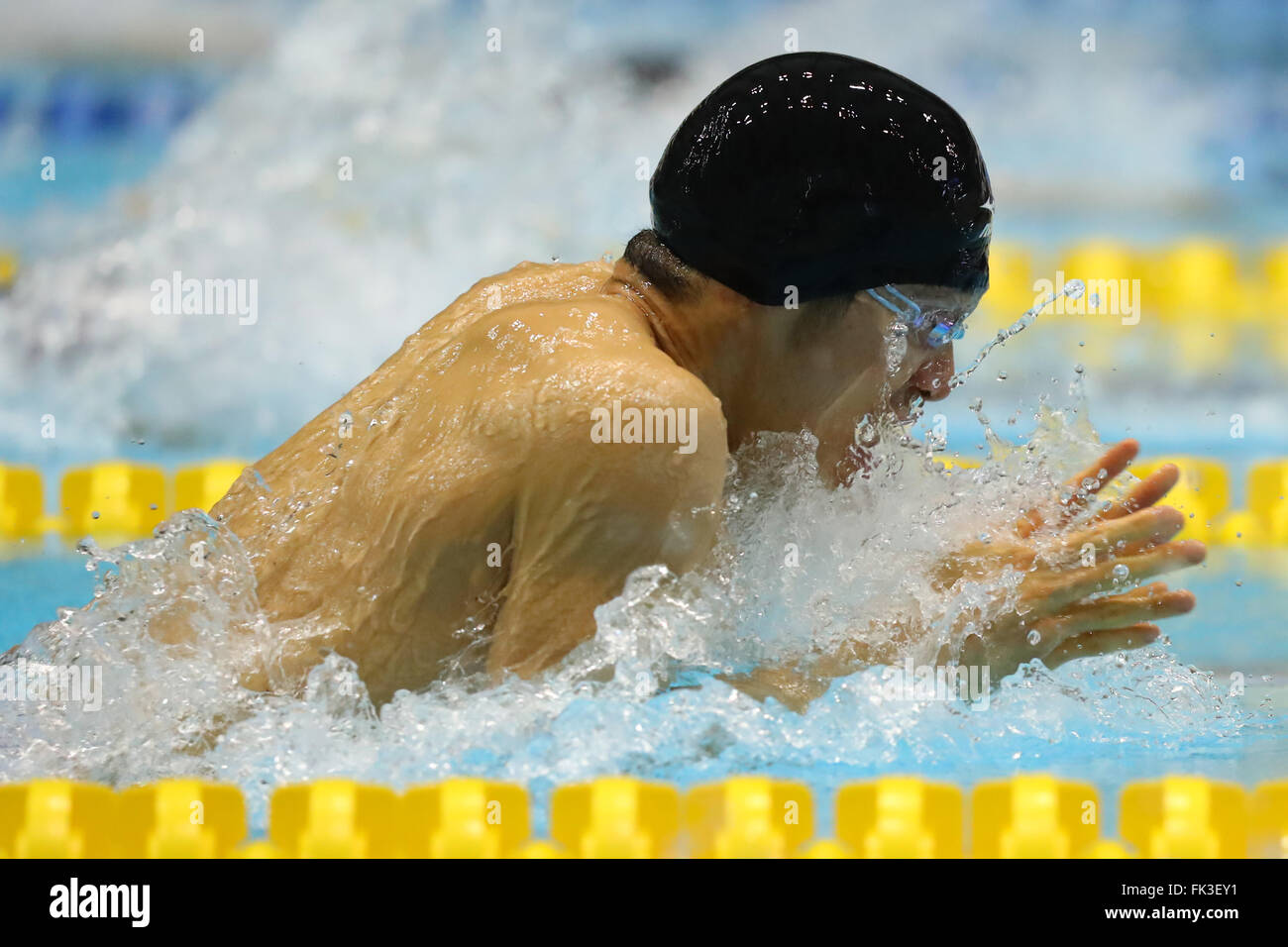 Fuji city, Shizuoka, Japan. 6th Mar, 2016. Yasuhiro Tanaka Swimming ...
