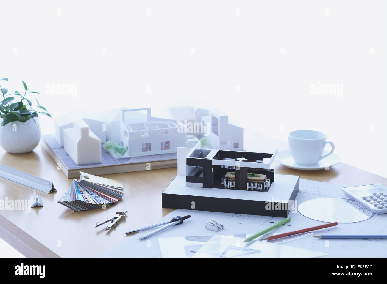 House miniature in an architect studio Stock Photo - Alamy