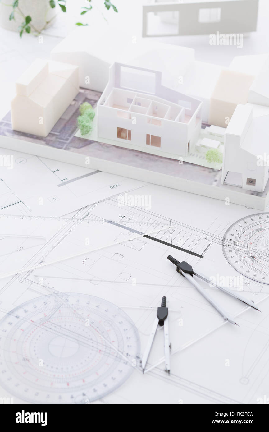 House miniature in an architect studio Stock Photo - Alamy