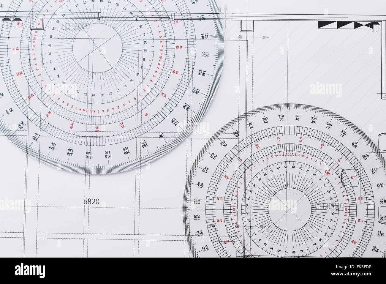 Planimetries in an architect studio Stock Photo - Alamy