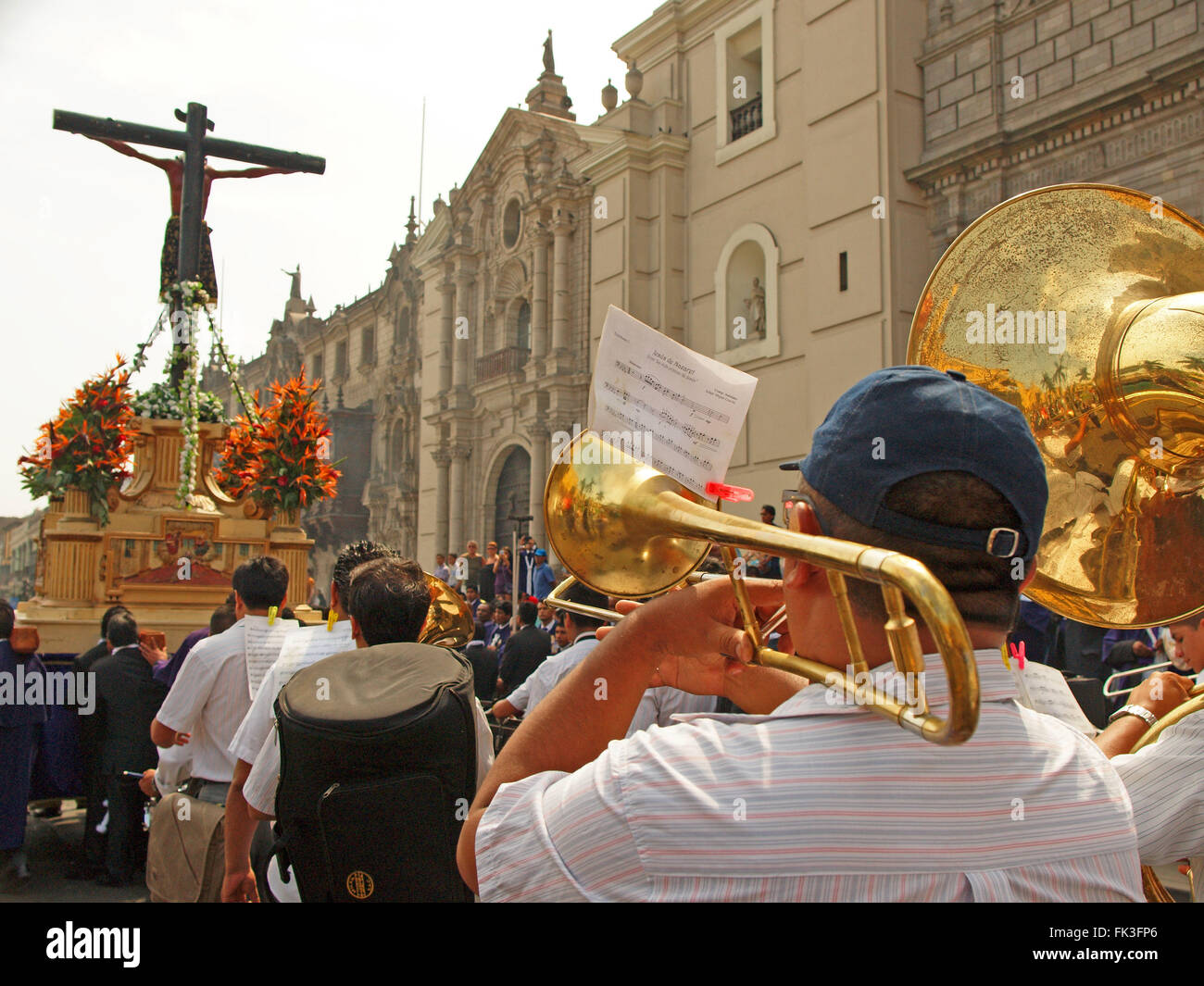 Lima, Peru. 06th Mar, 2016. Devotees took the first processional in the ...