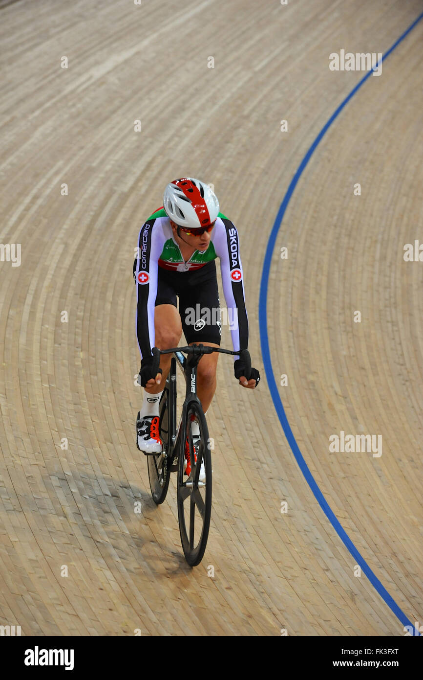 London, UK. 06th Mar, 2016. Claudio Imhof (SUI) racing during the ...