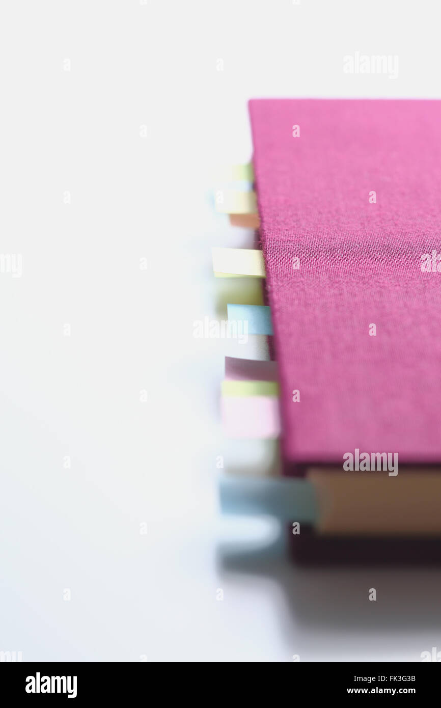 Post-it notes on a notebook Stock Photo - Alamy
