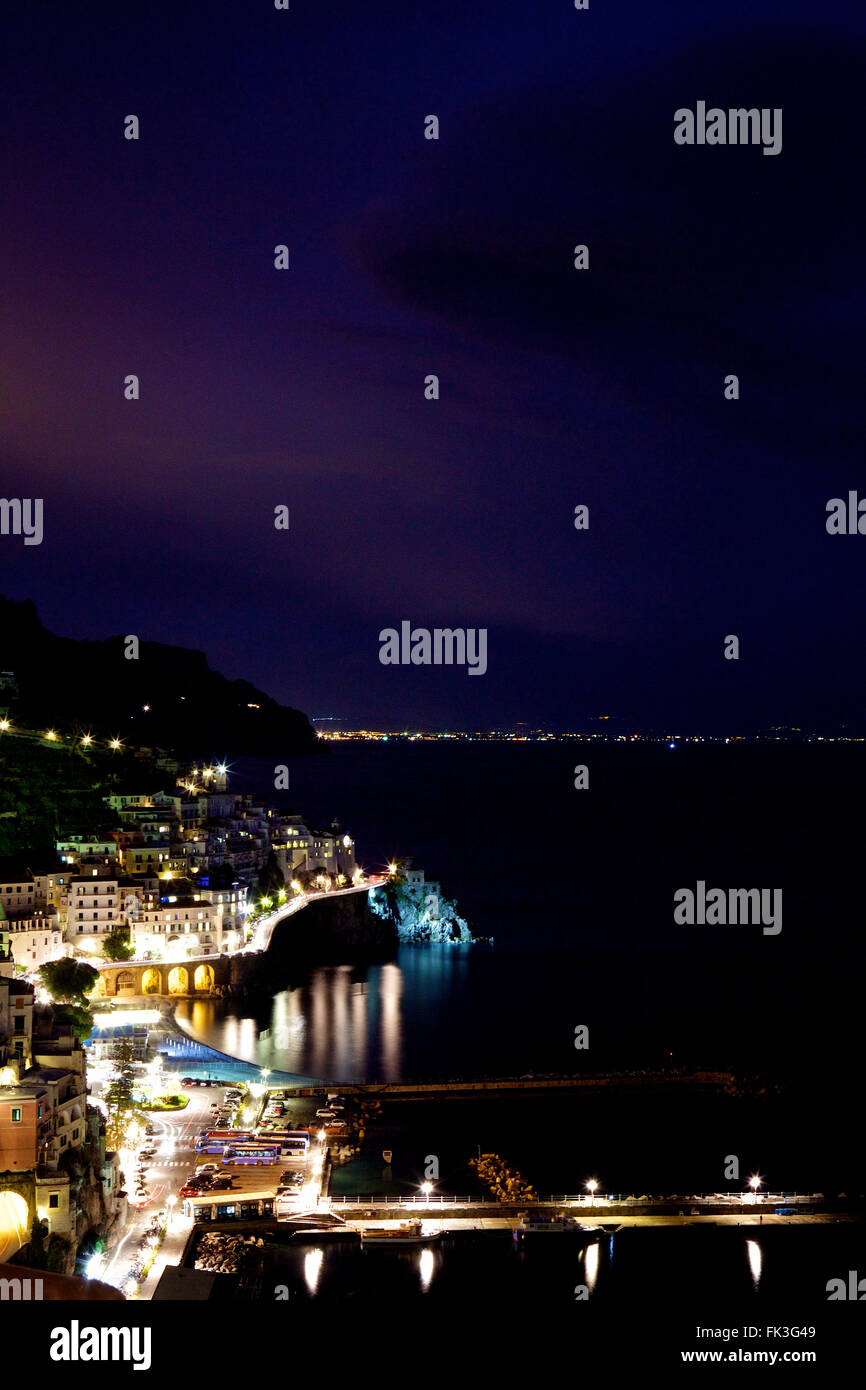 Amalfi coast night italy hi-res stock photography and images - Alamy