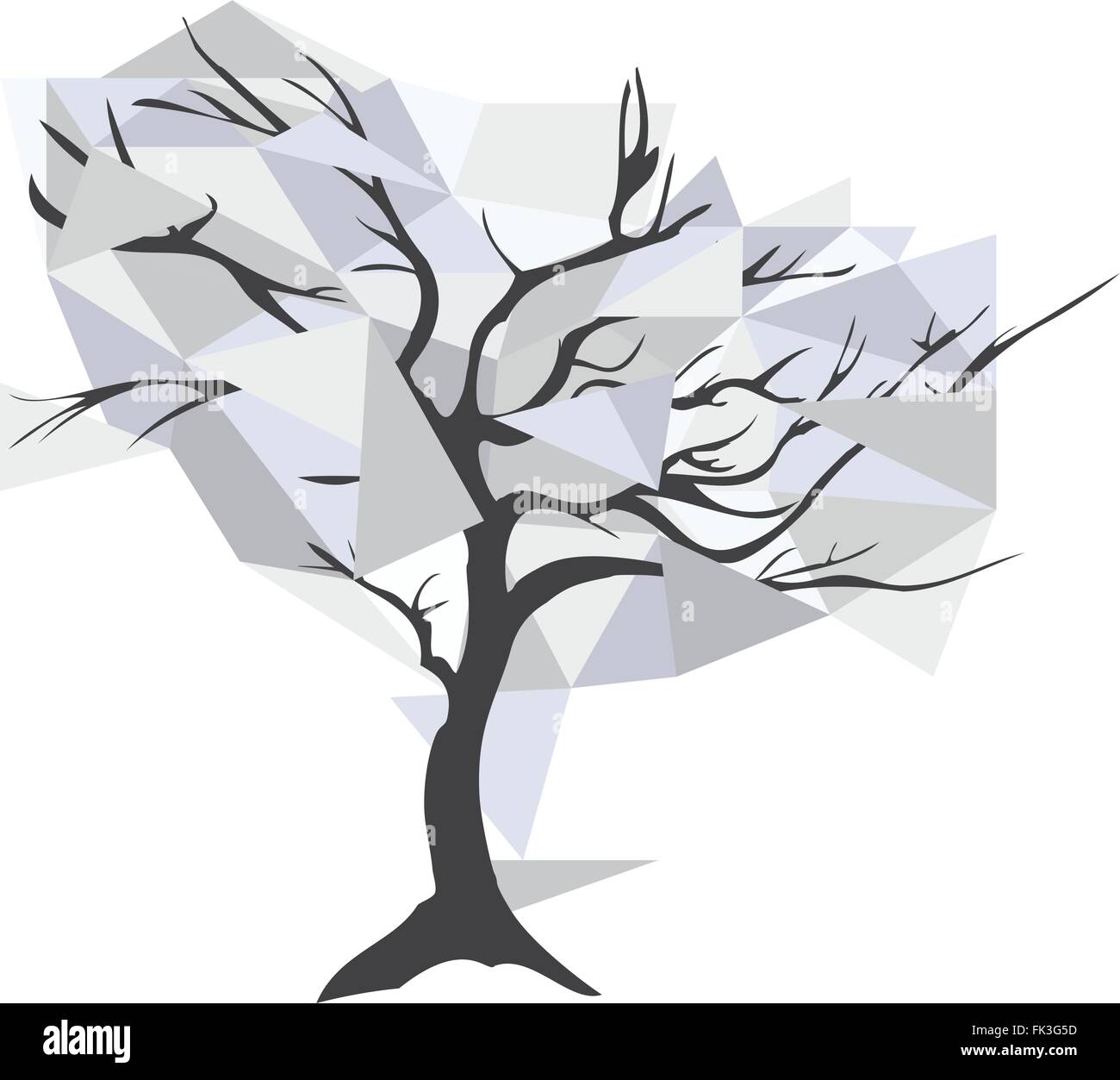 vector illustration of an abstract tree background Stock Vector Image ...