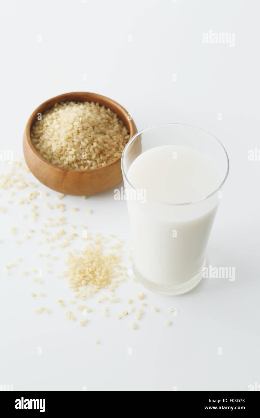 Rice and milk Stock Photo - Alamy
