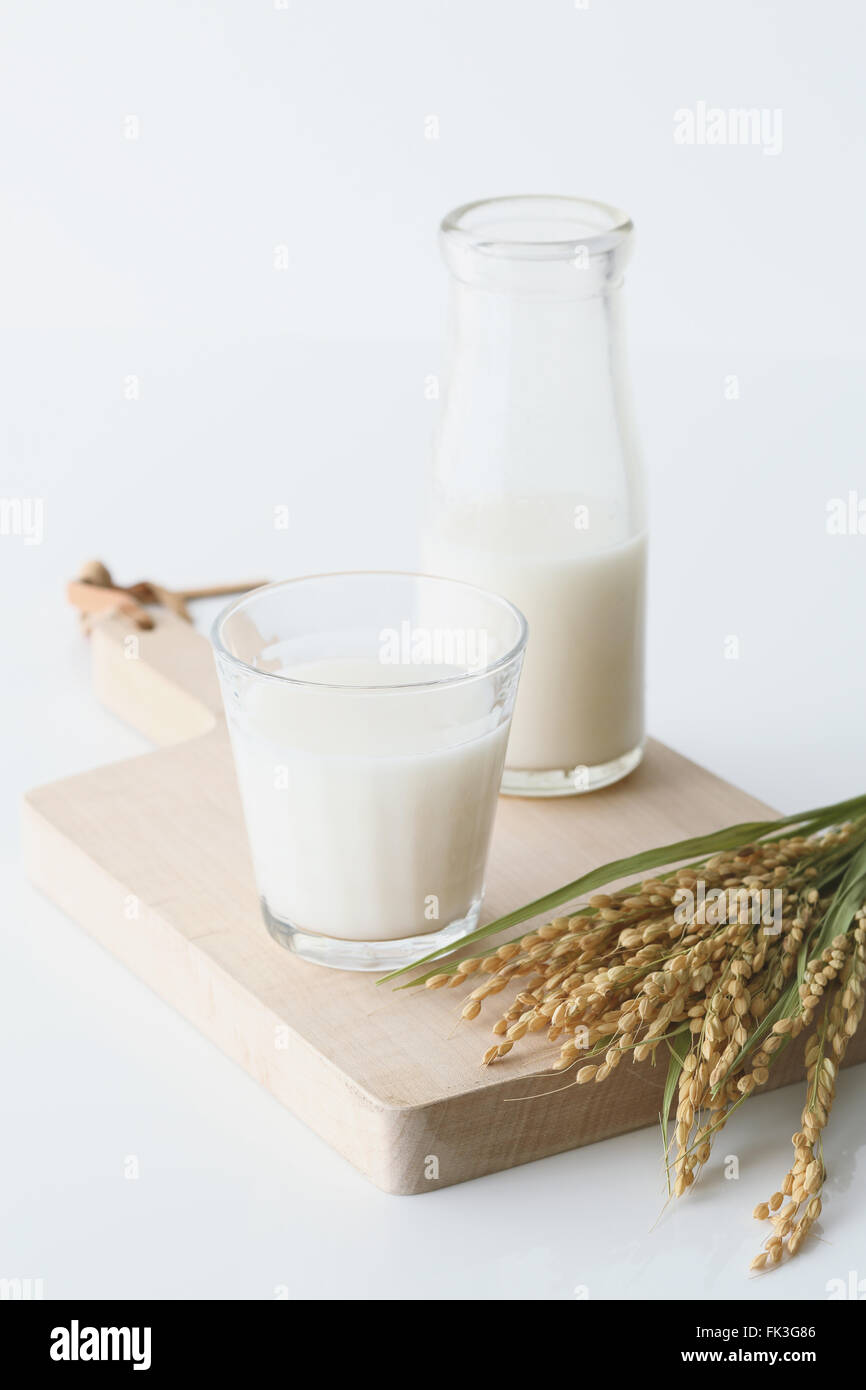 Rice and milk Stock Photo - Alamy