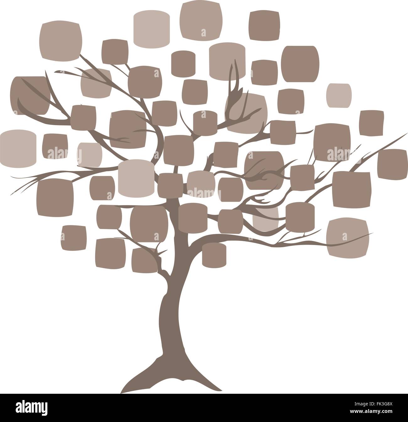 vector illustration of an abstract tree background Stock Vector Image ...