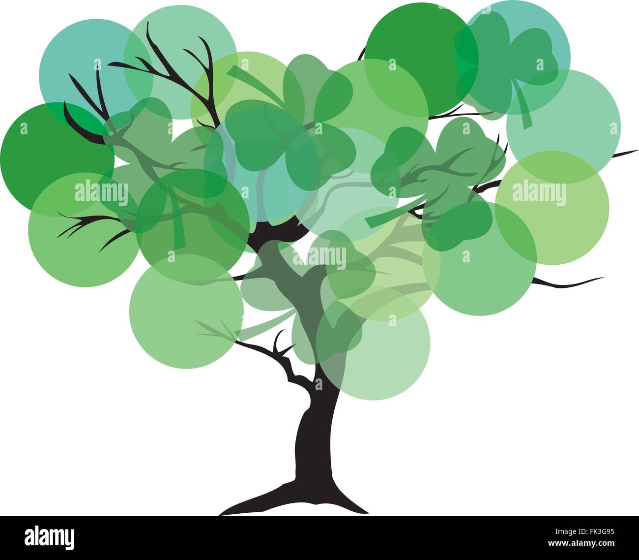 vector illustration of an abstract tree background Stock Vector Image ...