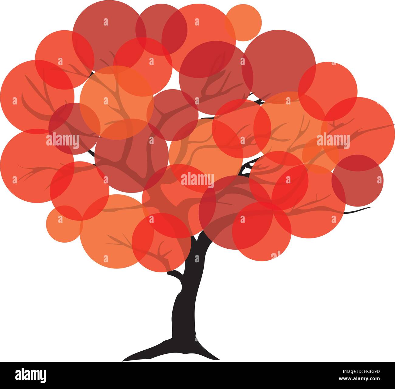 vector illustration of an abstract tree background Stock Vector Image ...