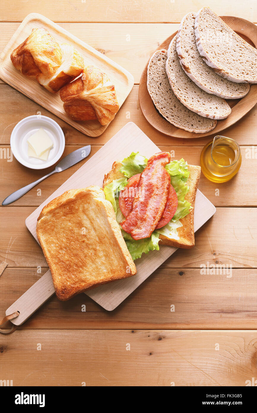 Above shot breakfast bread hi-res stock photography and images - Alamy