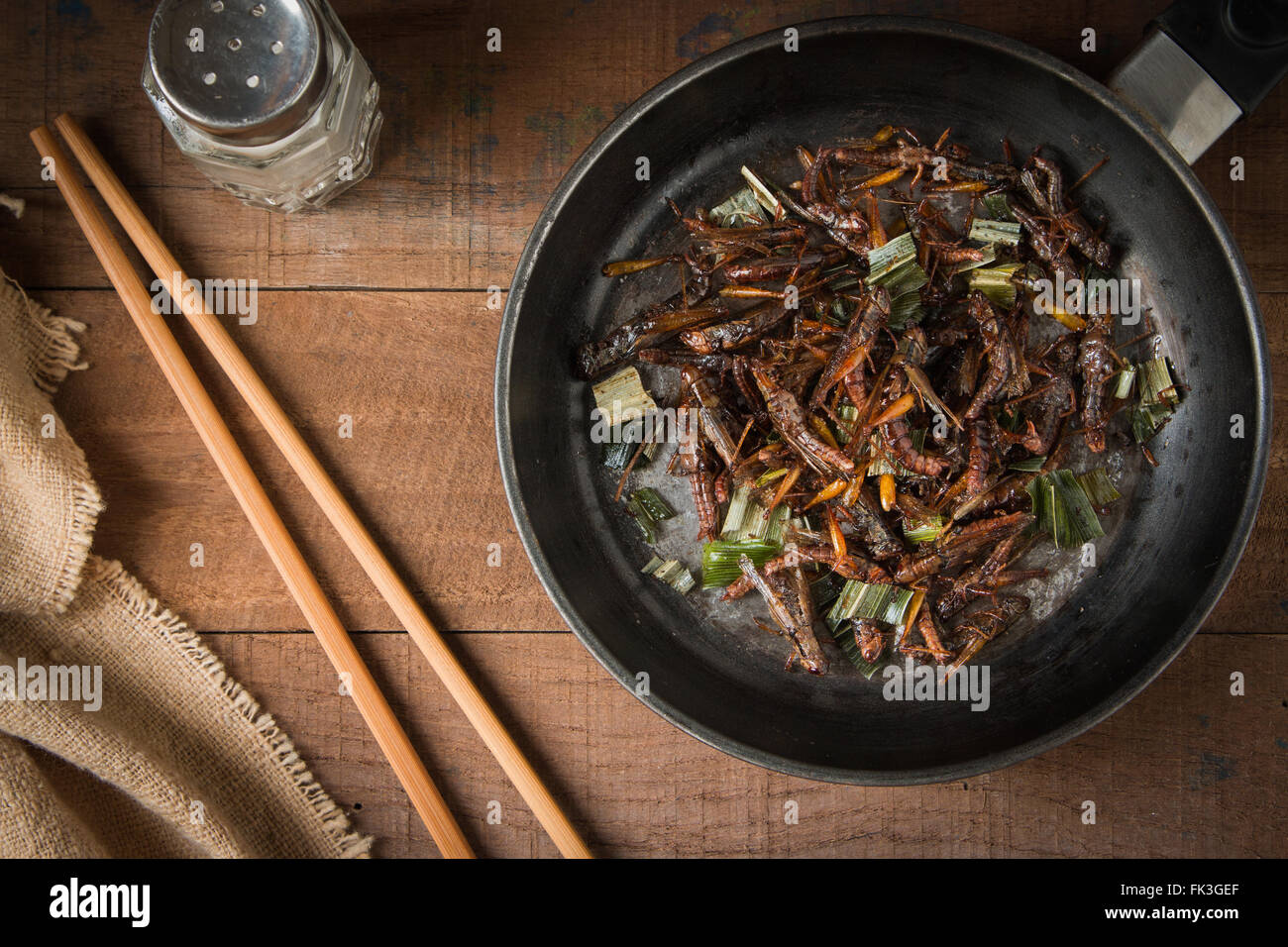 Fried grasshopper hi-res stock photography and images - Alamy