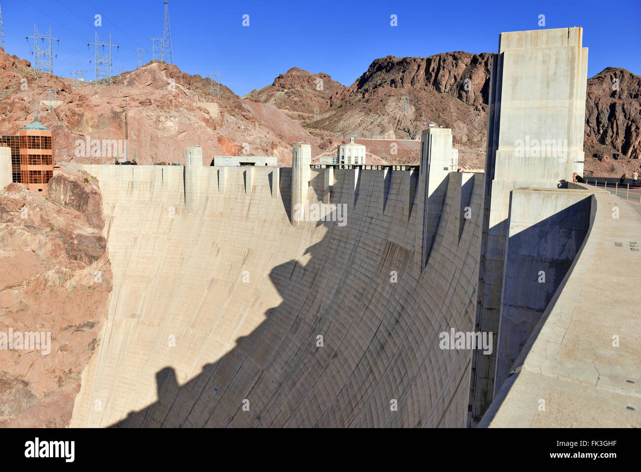 Hoover Dam on the border of Nevada and Arizona, USA Stock Photo - Alamy