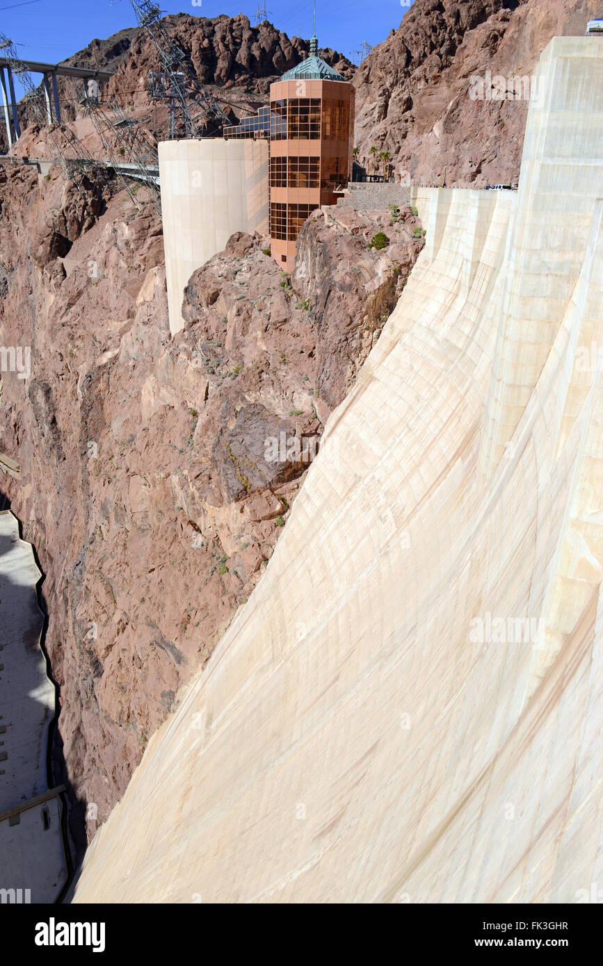 Hoover Dam on the border of Nevada and Arizona, USA Stock Photo - Alamy