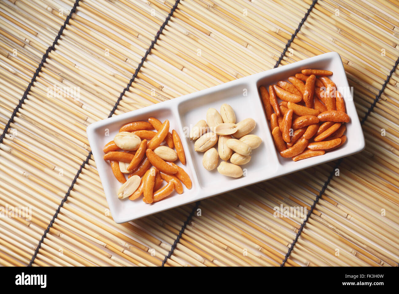 Japanese rice crackers Stock Photo - Alamy