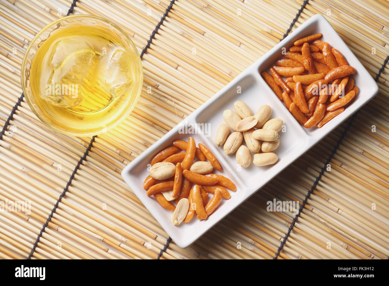 Japanese rice crackers Stock Photo - Alamy
