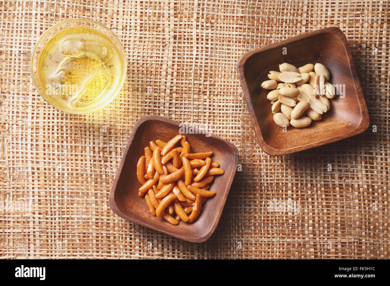 Japanese rice crackers Stock Photo - Alamy