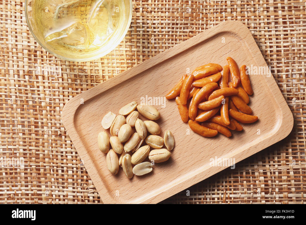 Japanese rice crackers Stock Photo - Alamy