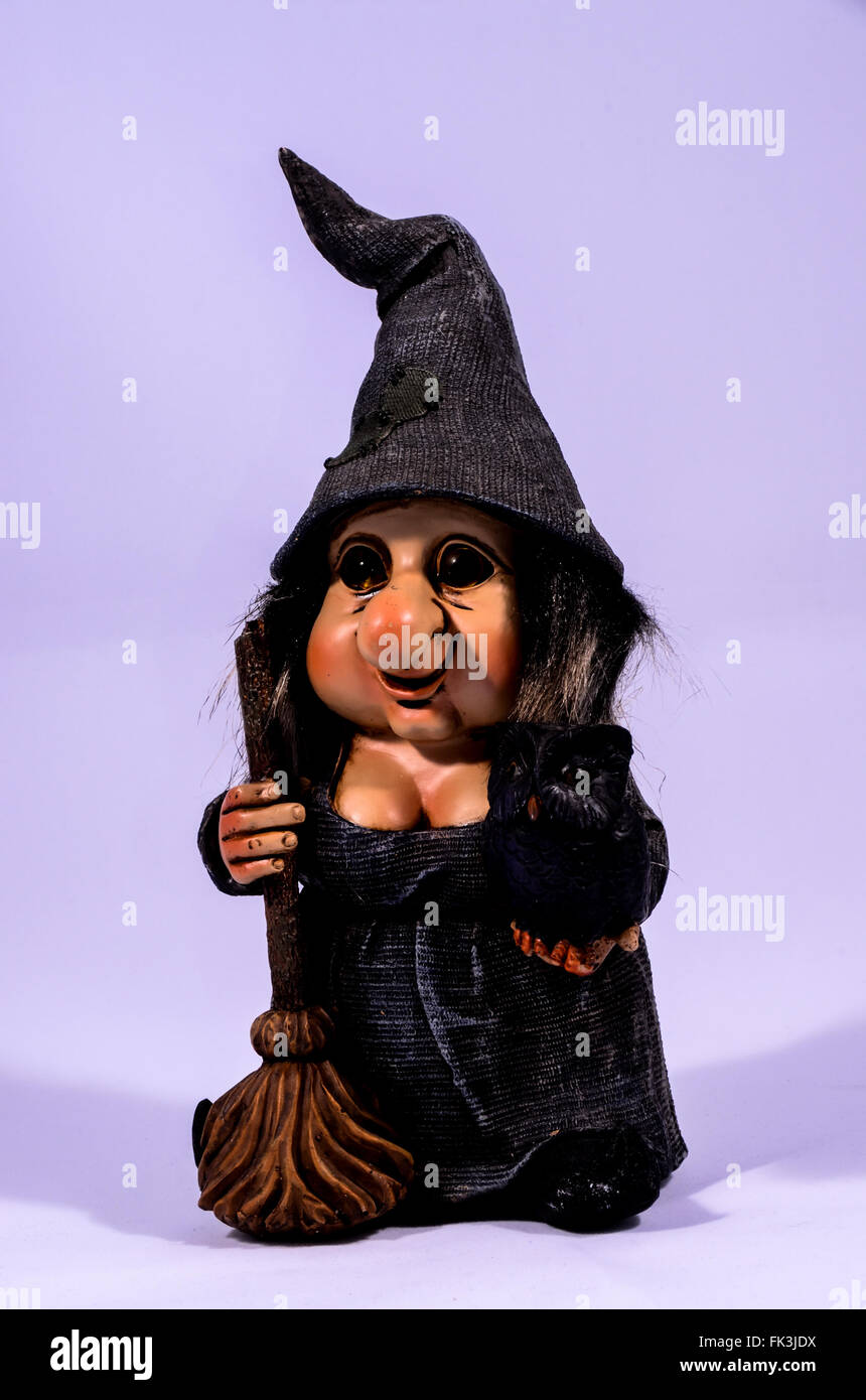 Clay Handmade Statue of a Witch Stock Photo - Alamy