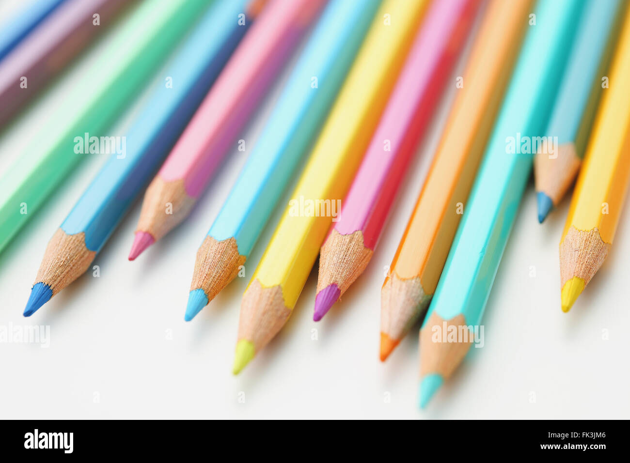 Set of coloured pencils hi-res stock photography and images - Alamy