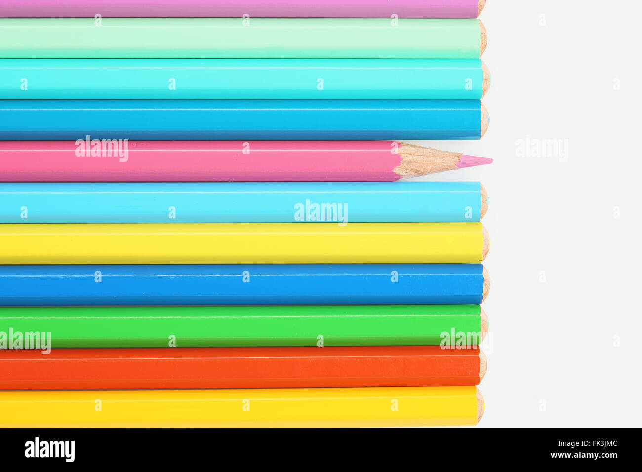 Side view colored pencils hi-res stock photography and images - Alamy