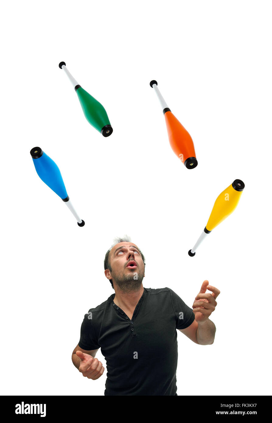 Juggler man hi-res stock photography and images - Alamy