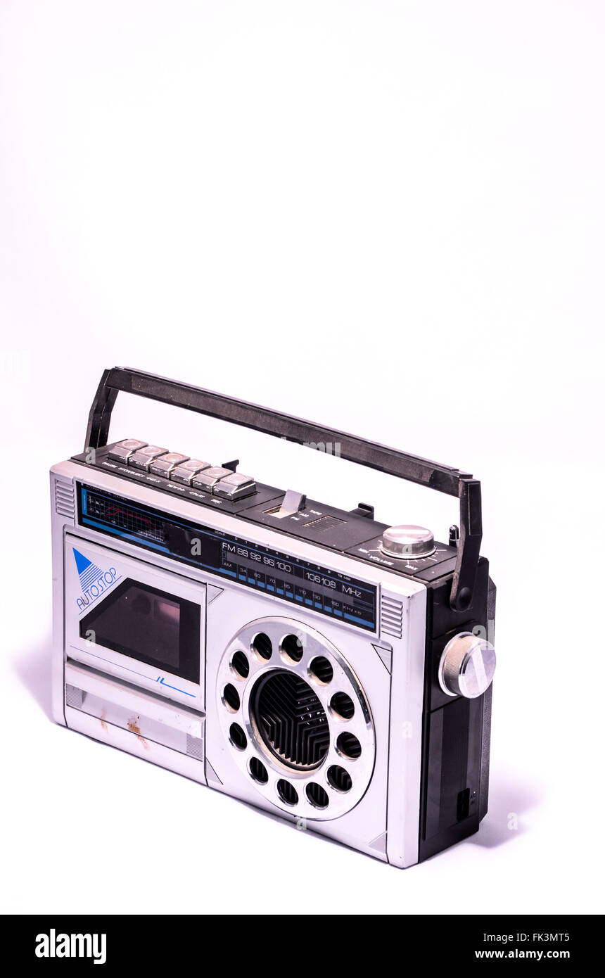 Old Retro Vintage 70's Radio Stock Photo - Alamy