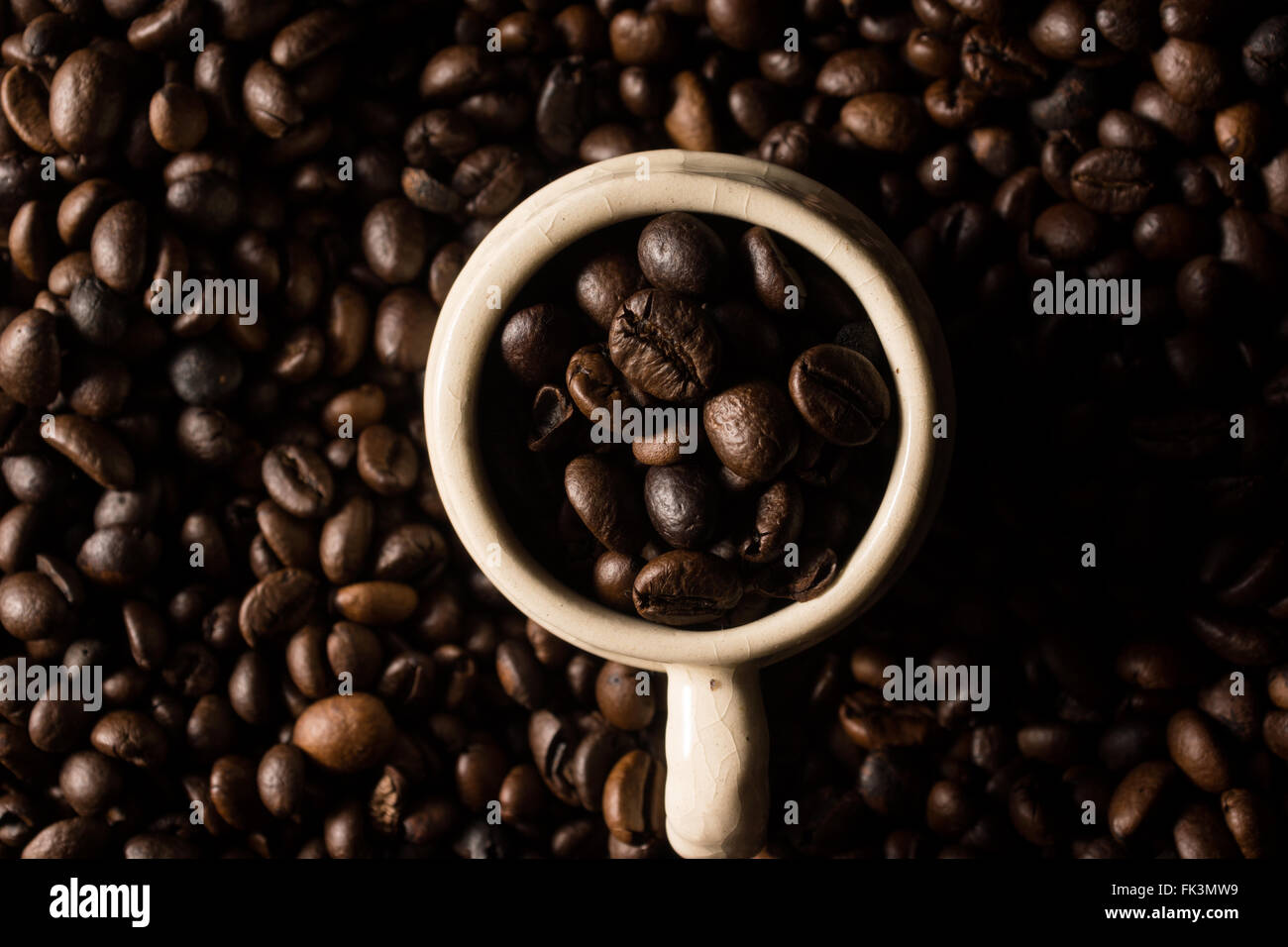 Coffe beans and cup. High resolution image Stock Photo - Alamy