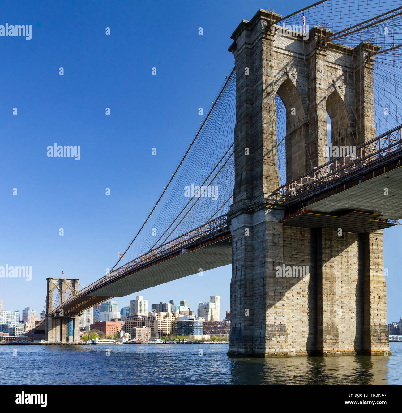 Brooklyn bridge from manhattan side hi-res stock photography and images ...