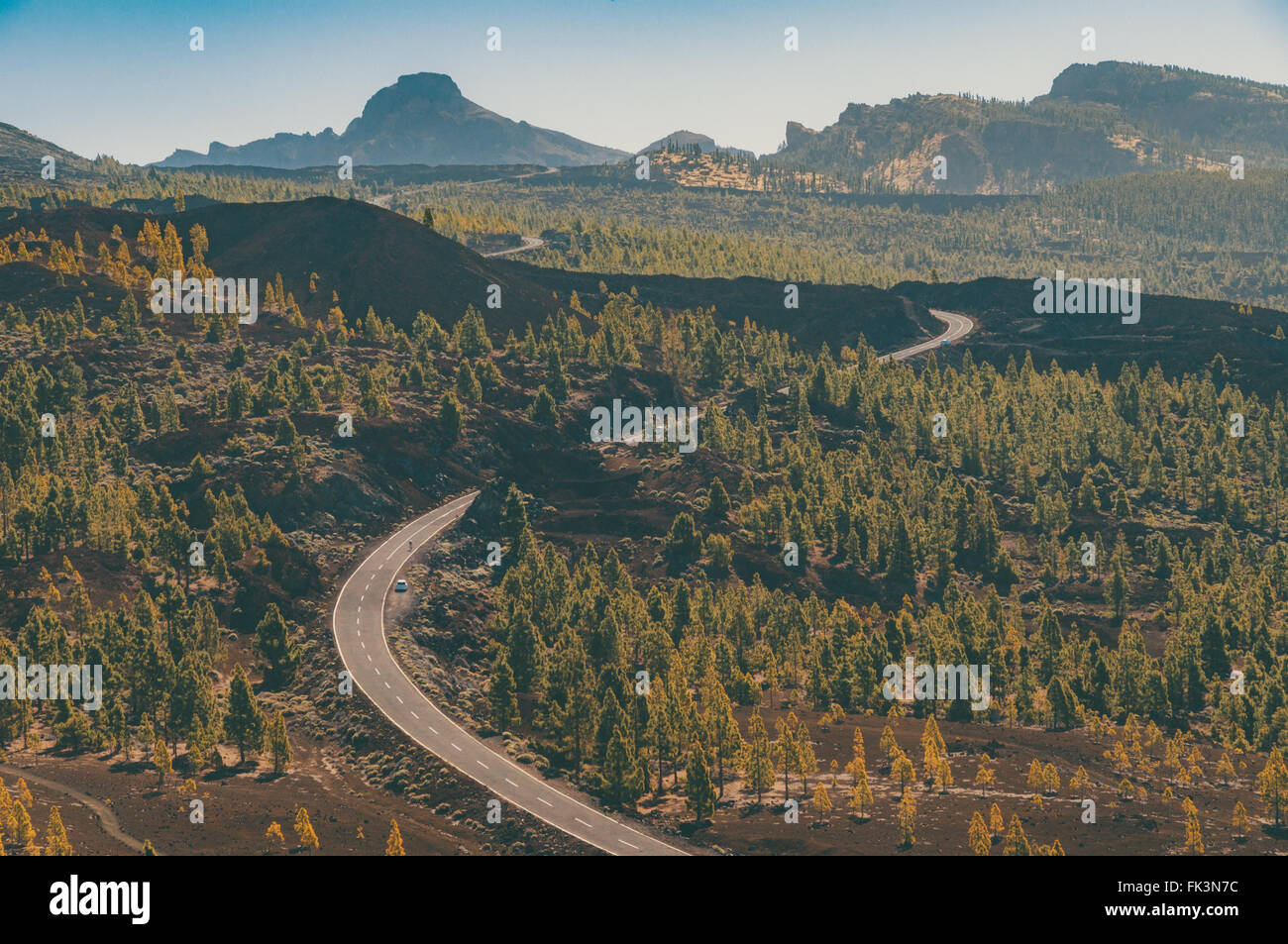 Car twisting desert road hi-res stock photography and images - Alamy