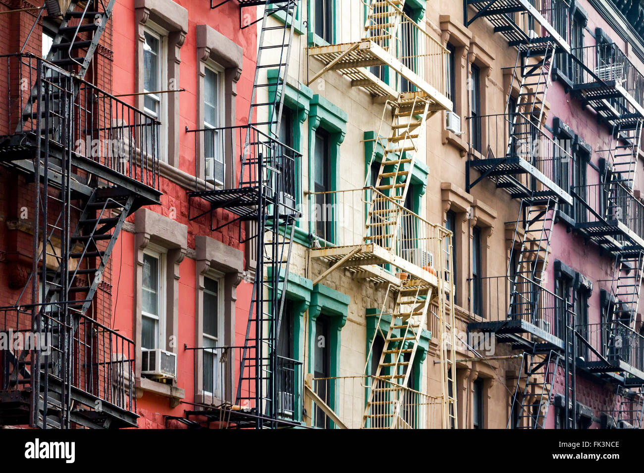 Colorful apartments new york hi-res stock photography and images - Alamy