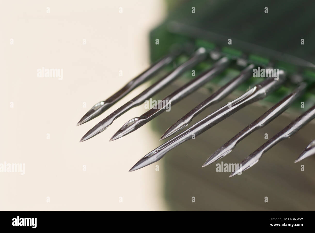 Industrial machine sewing needle. High resolution image depicting ...