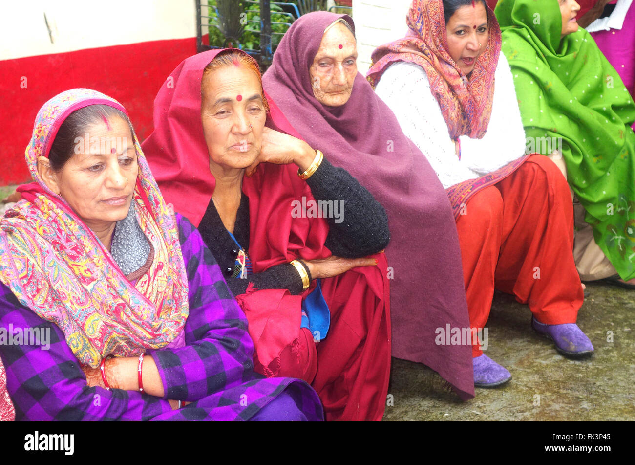 Himachal Traditional Rural Indian women in a village Stock Photo - Alamy